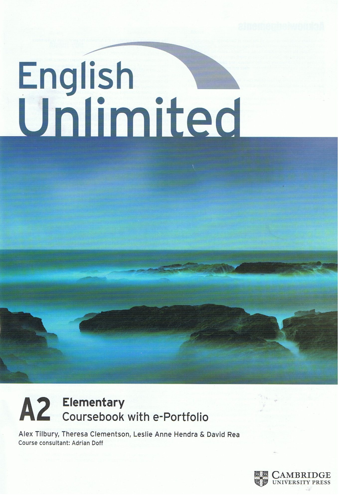 English Unlimited A2 Elementary Coursebook – Sania Library