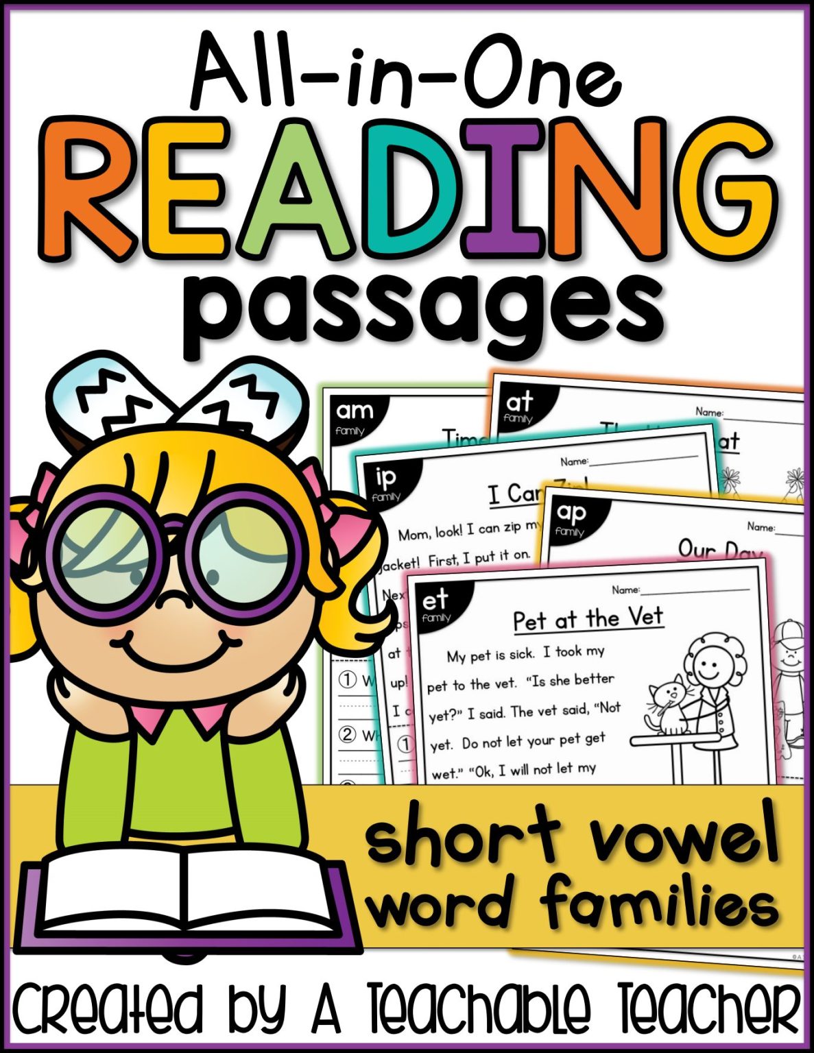 All In One Reading Short Vowels Book – Sania Library